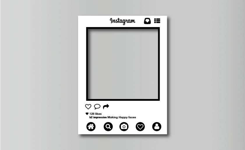 Cadre Instagram pour vos événements.