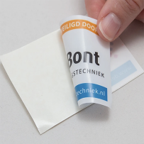 Impression de stickers en vitrophanie avec impression du côté collant ...